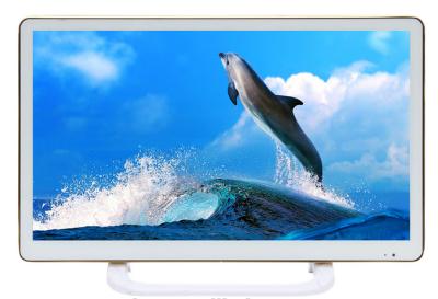 China 24 inch LCD Flat Screen Televisions Ultra High Definition TV Support Multi Languages for sale