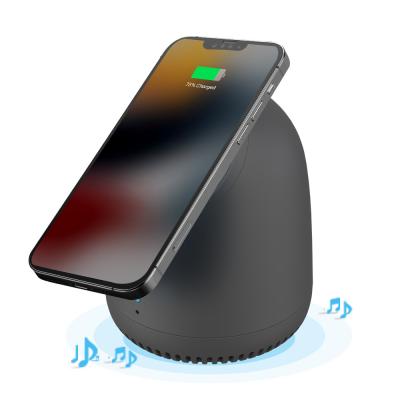 China 15W Wireless Charger Speaker Bluetooth For Mobile Phone Holder ABS Material for sale