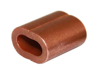 中国 形 OEM AISI 304/316 が付いている銅の楕円形ワイヤー ロープのひだが付く袖に卵を投げつけて下さい 販売のため