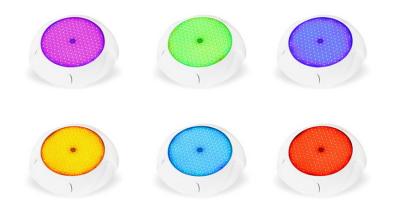 China 100% waterproof resin filled Multi color  Wall mounting plastic High quality LED underwater pool light LED pool light for sale