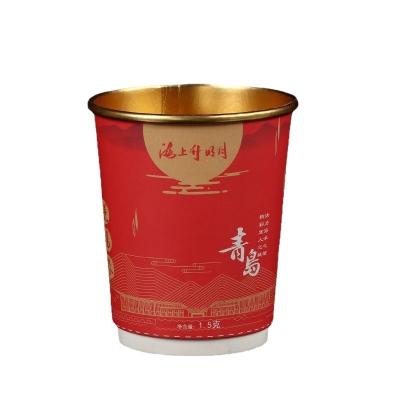 China Double Layer Aluminum Foil Cup Custom Logo Heat Retention Office Commercial  8oz for sale
