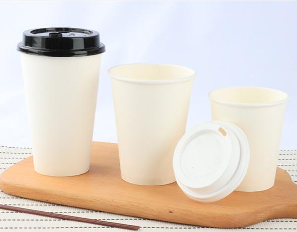 Quality Single Wall Paper Coffee Cup Custom Logo Eco Friendly Leak Proof Hot Drink for sale