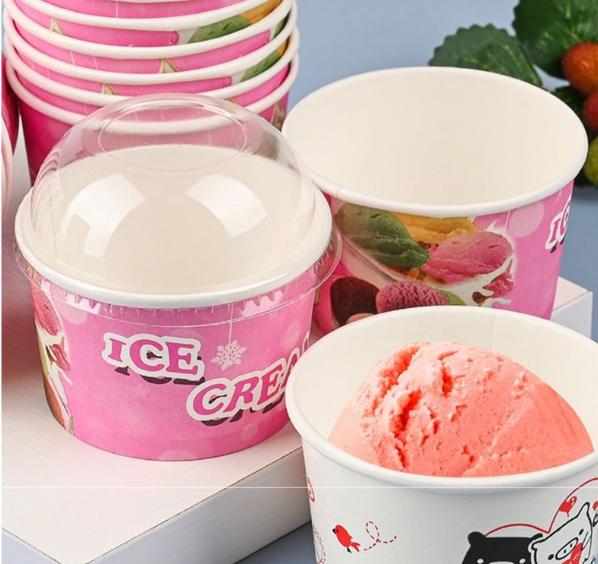 Quality Eco Friendly Leak Proof Custom Logo Disposable Ice Cream Cup And Bowls for sale