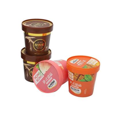 China Comprehensive Food Grade Paper Personalized Ice Cream Cups With HD Logo for sale