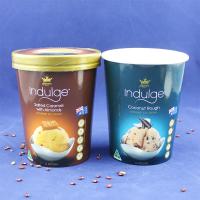 Quality Recyclable Double Coated Leak Proof Custom Ice Cream Cups Disposable Dessert for sale