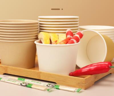 China Food Grade Compostable Leak Proof Disposable Paper Bowl Takeout Containers for sale