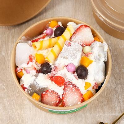 China Leak Proof Biodegradable Food Grade Paper Bowls for Light Meals Desserts for sale