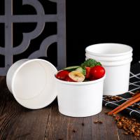 Quality Leak Proof Kraft Soup Containers With Custom Logo For Eco Takeout for sale