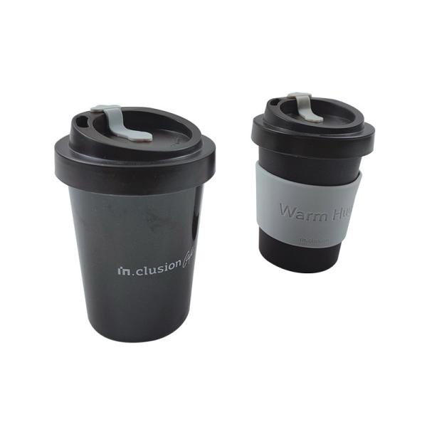 Quality Matte Black PLA Fully Degradable Biodegradable Coffee Cup Hot Cold -10C To 100C for sale