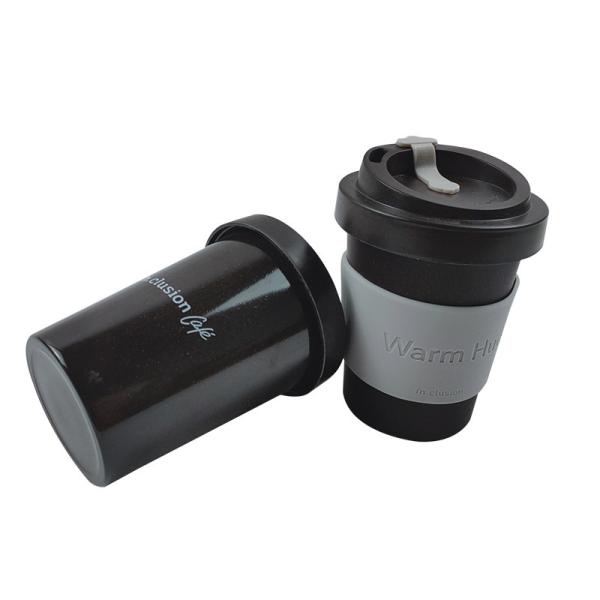 Quality Matte Black PLA Fully Degradable Biodegradable Coffee Cup Hot Cold -10C To 100C for sale