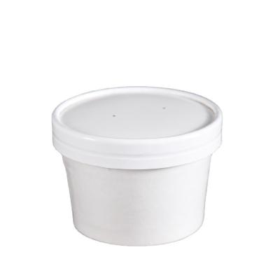 China Customizable Thick Kraft Disposable Hot Soup Bowls Insulated Eco Friendly PLA Lined for sale