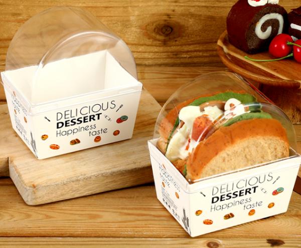 Quality Thickened Oil Resistant Sandwich Box Foldable Handle 100 Recyclable Breakfast for sale