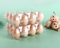 China Thickened PET 12 Egg Transparent Display Egg Packaging Tray Thermoformed Container for sale