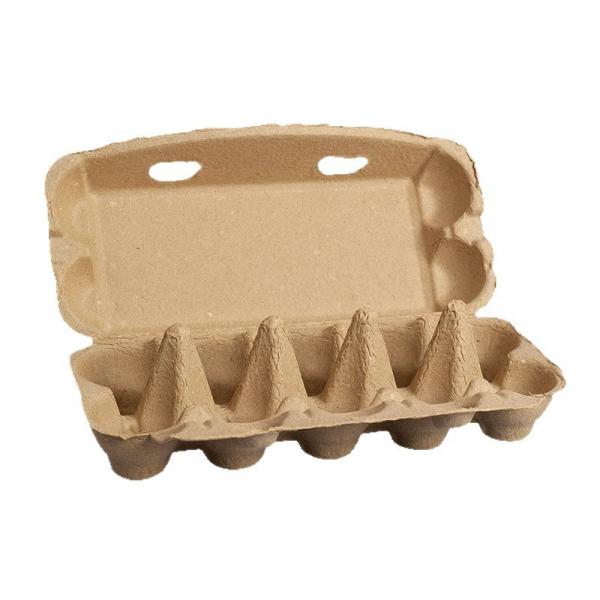 Quality 10 Cell Eco Friendly Biodegradable Shockproof Egg Packaging Box For Safe for sale