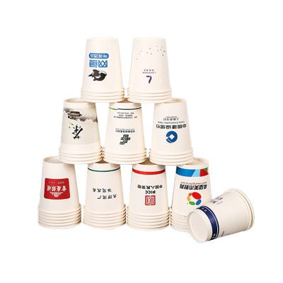 China Custom Printed Thickened Disposable Paper Cups Leakproof For Brand Advertising for sale