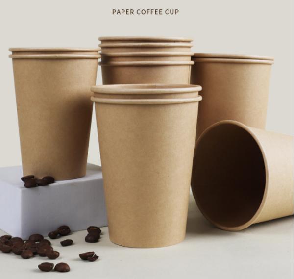 Quality Thickened Disposable Paper Cup Custom Logo Food Grade Leak Proof Takeaway Beverages for sale