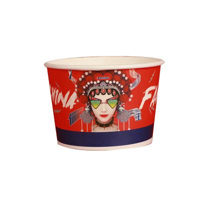 China Thickened Design Disposable Paper Bowls Leak Proof Lids Food Grade Material Takeaway Packaging for sale
