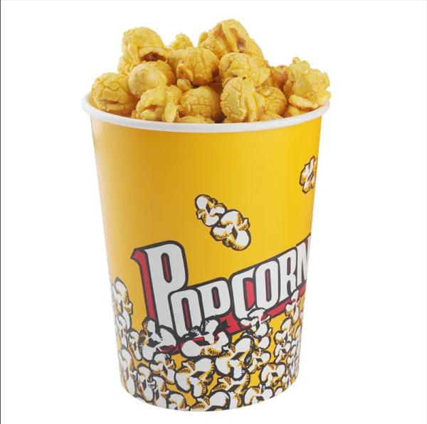 Quality FDA Leak Proof Disposable Paper Buckets With Custom Printing For Popcorn Fried Chicken for sale