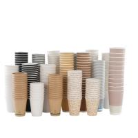 Quality Thickened Biodegradable Paper Cups For Hot Drinks Milk Tea Coffee Commercial for sale
