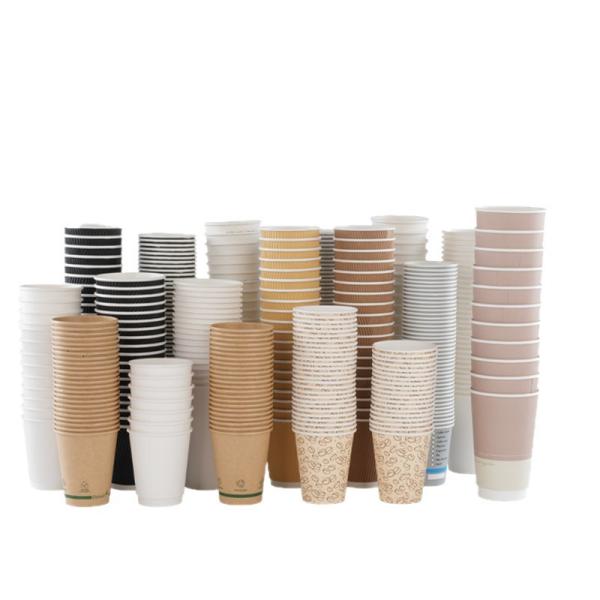 Quality Thickened Biodegradable Paper Cups For Hot Drinks Milk Tea Coffee Commercial Advertising for sale