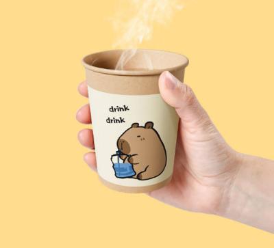 China Thickened And Reinforced Disposable Paper Cup With Anti Scalding Custom Printed Logo for sale