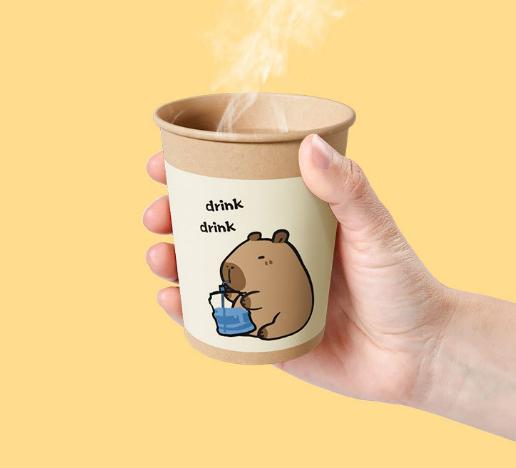 Quality Thickened And Reinforced Disposable Paper Cup With Anti Scalding Custom Printed Logo for sale