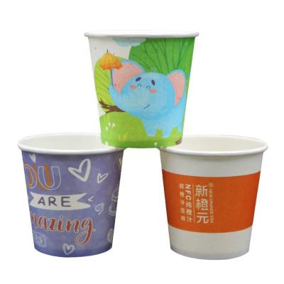 China 8oz Disposable Mini Paper Cup Custom Logo Sampling Tasting Food Grade for sale