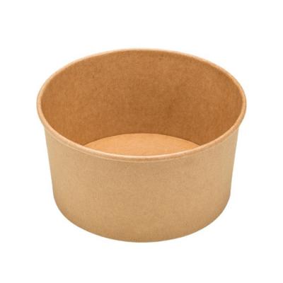 China Beverage Heavy Duty Kraft Food Containers Waterproof Custom Printed 8oz 12oz 16oz for sale
