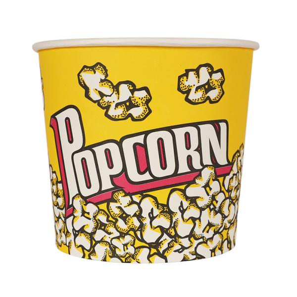 Quality Recyclable Disposable Paper Buckets With Oil Proof Coating Custom Logo Cinemas Events for sale
