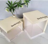 Quality Double Layer Tall Thickened Square Birthday Cake Box Personalised With Custom for sale