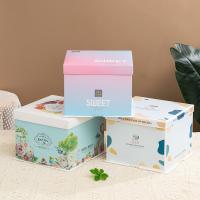 Custom Logo Printing Cake Box With Food Grade Paper Board Easy Assembly For Bakeries