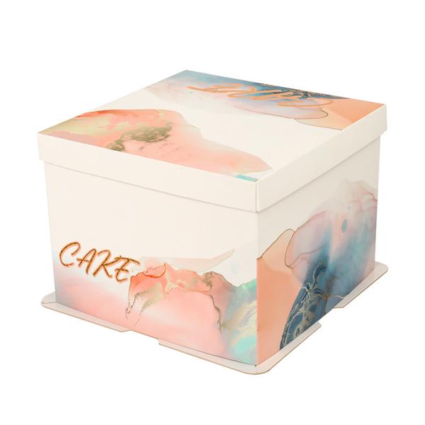 Quality 6 8 10 12in Birthday Cake Boxes Tall Single Double Layer Custom Logo For Bakery for sale