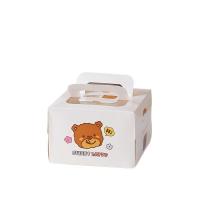 Quality Bear Tall Custom Cake Box With Built In Handles For Birthday Cakes And Mousse for sale