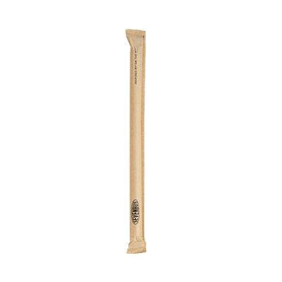 China Individually Wrapped Food Grade Paper Straws 6mm Biodegradable Eco Friendly Beverage Straws for sale