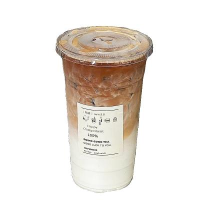 China Food Grade Heavy Duty PET Plastic Cups Crystal Clear Transparency For Coffee Tea Juice for sale