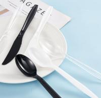 China Disposable Plastic Knife Fork Spoon Set Individually Wrapped Catering Takeaway for sale