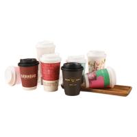 China Thickened Disposable Coffee Cups with Double-Wall Insulation & Leak-Proof for sale