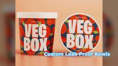 Custom Logo Kraft Bowls Leak Proof Takeout Packaging