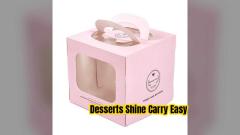 Transparent Cake Box with Handle