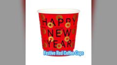 Chinese Red Coffee Cups Festival Marketing