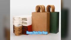 Eco Friendly Kraft Paper Bags Heavy Duty Shopping Gift