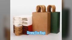 Eco Kraft Paper Bags Takeaway Shopping Gift
