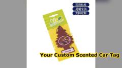Custom Scented Car Air Freshener Personalized Fragrance Tag