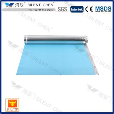 China Zilveren Film IXPE 2mm het Vloeren Underlayment Breedte 1.1m 3.6ft Te koop