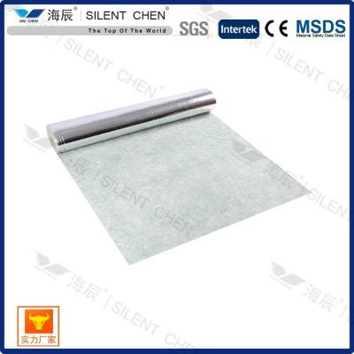 Cina film d'argento Coaing 2.5kg/M2 del Underlayment di gomma acustico di 2mm in vendita