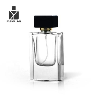 China 30ml Luxury Rectangle Polish Cologne Bottles Empty Glass Spray Perfume Bottle for sale