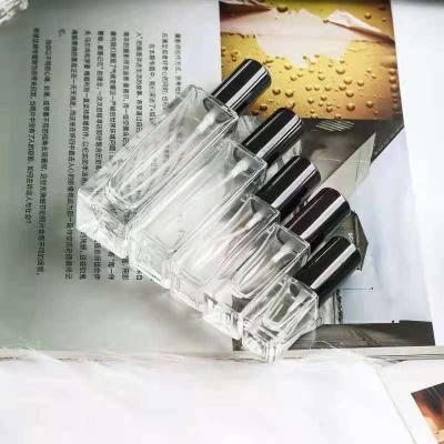 China High Qiality Luxury Custom Wholesale Perfume Pump Spray 10 30 50 1ay 00ml Square Sprayer Oil Glass Empty Perfume Bottles With Cap And Box for sale