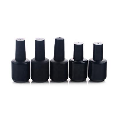 China Care Wholesale 15ml Personal Empty UV Gel Nail Polish Bottle Large Round Shape for sale