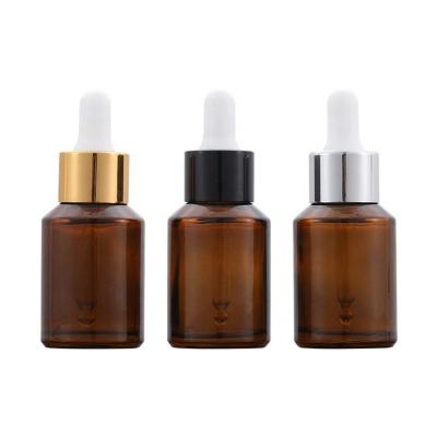 China High Quality Factory Stocked Amber Serum 15ml Dropper Bottles Essential Oil Glass Bottle for sale