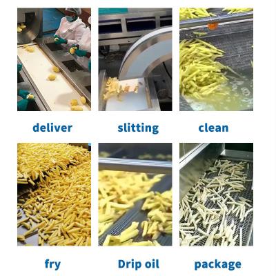 China Customized Fully Automatic Potato Chips Production Line Washing/Frying/Packing French Fries Potato Crisp Making Machine for sale